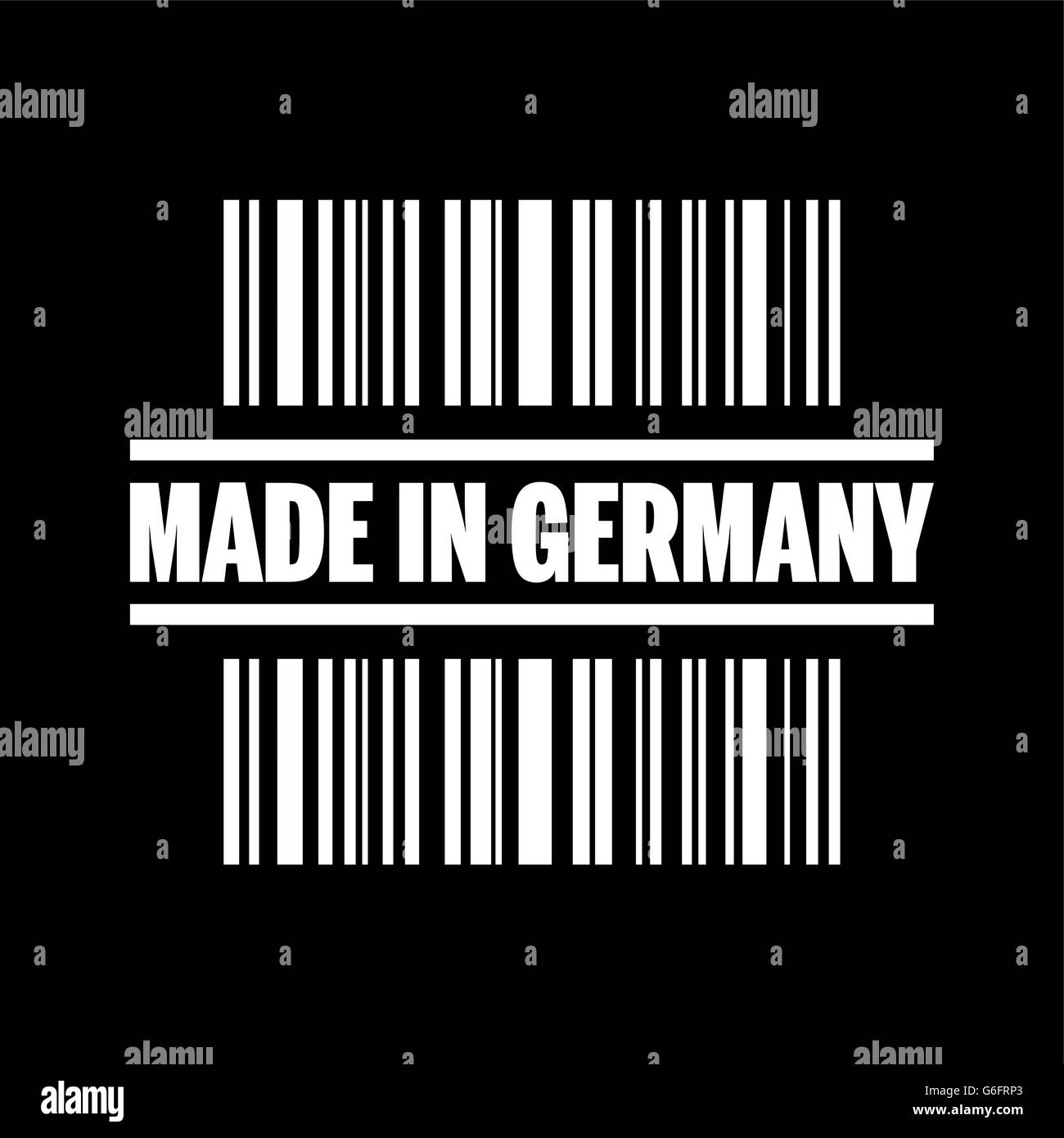 Vector illustration of single isolated made in Germany icon Stock ...