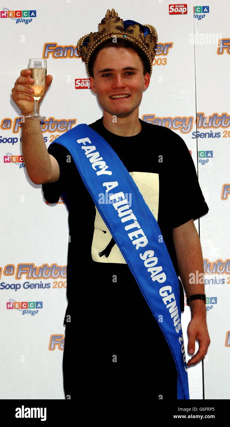 James Tyrell - Soap Genius of Year award Stock Photo - Alamy