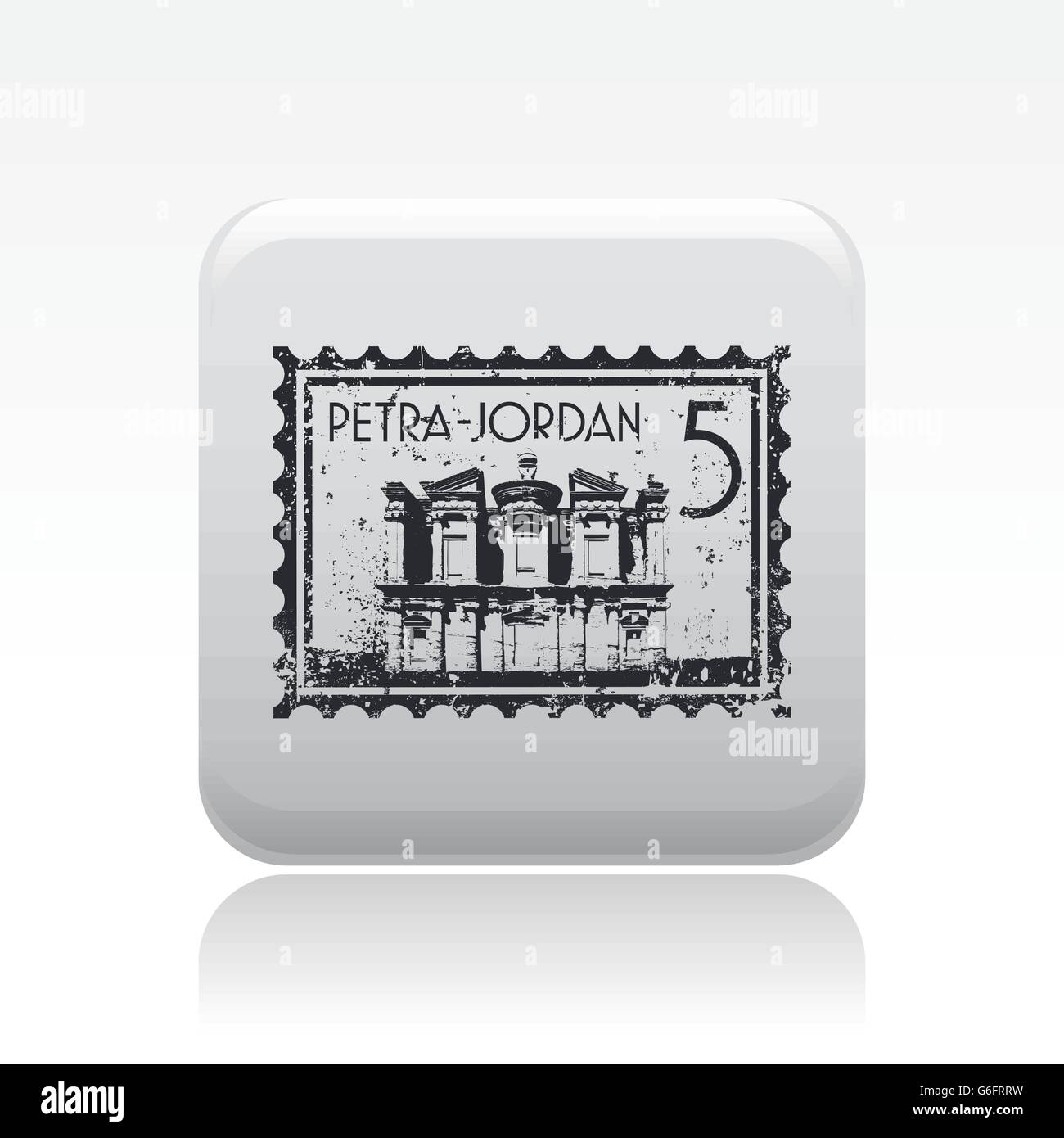 Vector illustration of single isolated Petra icon Stock Vector Image ...