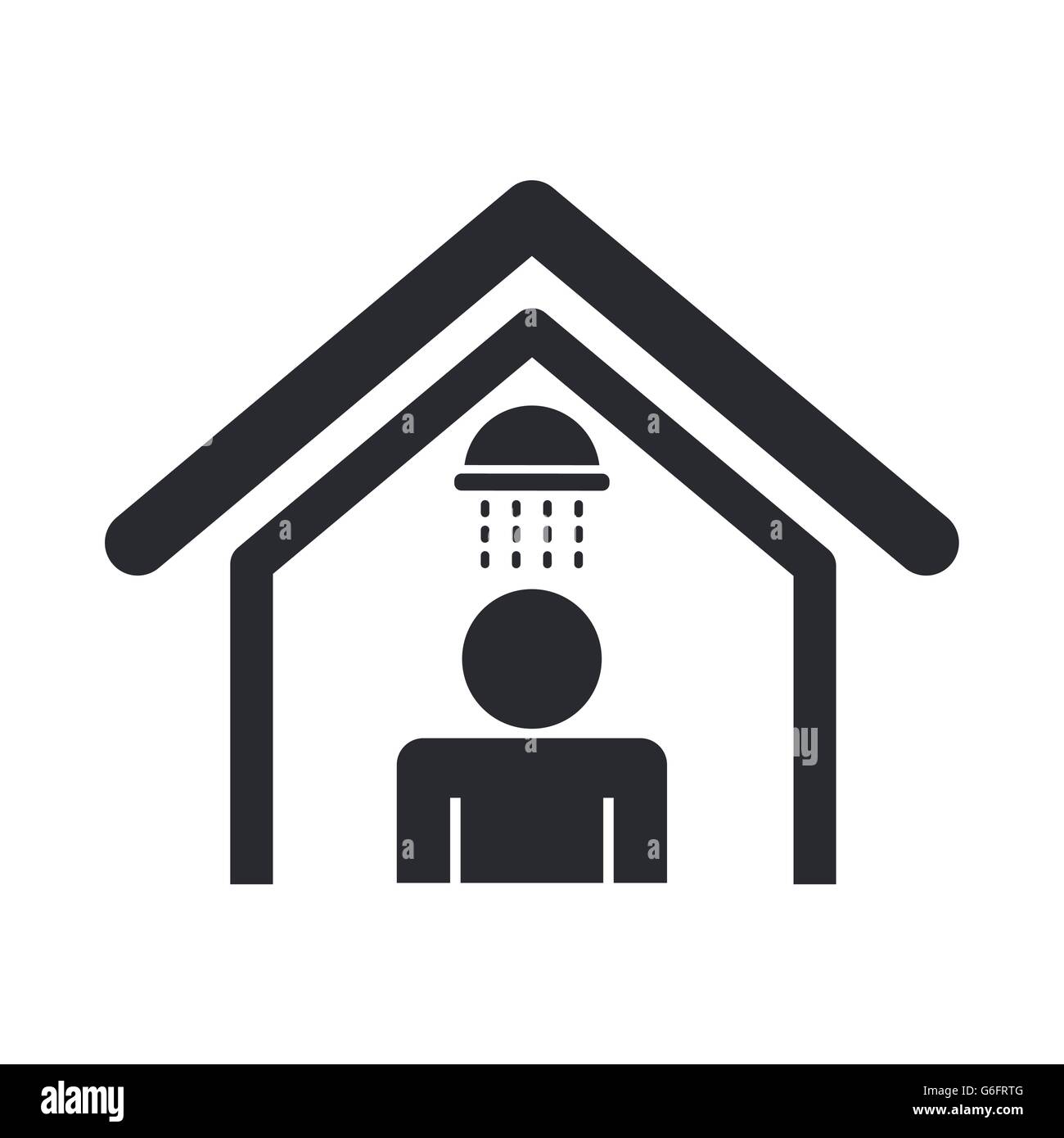 Vector illustration of single isolated shower icon Stock Vector Image ...