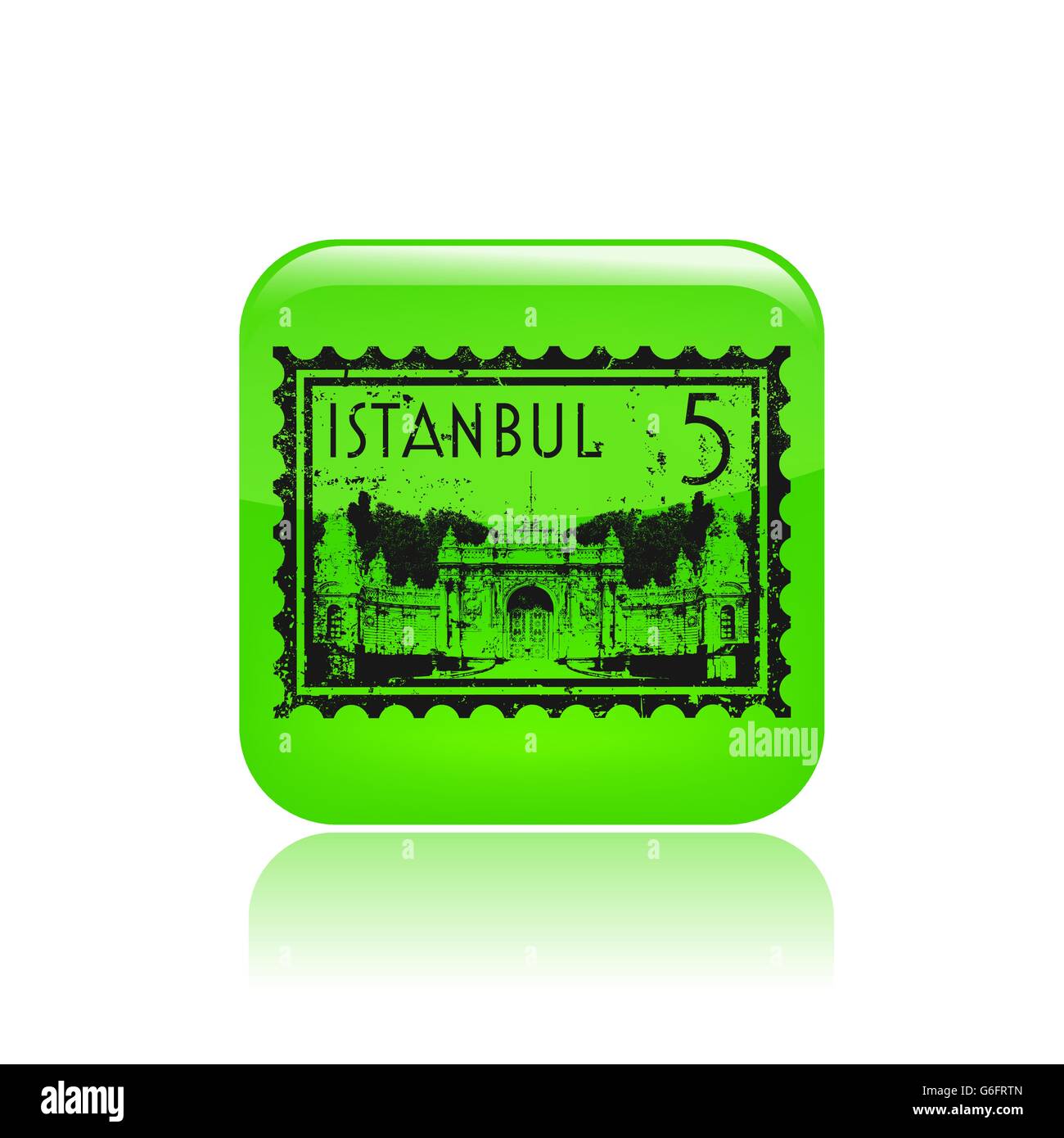 Vector illustration of single isolated Istanbul icon Stock Vector Image ...