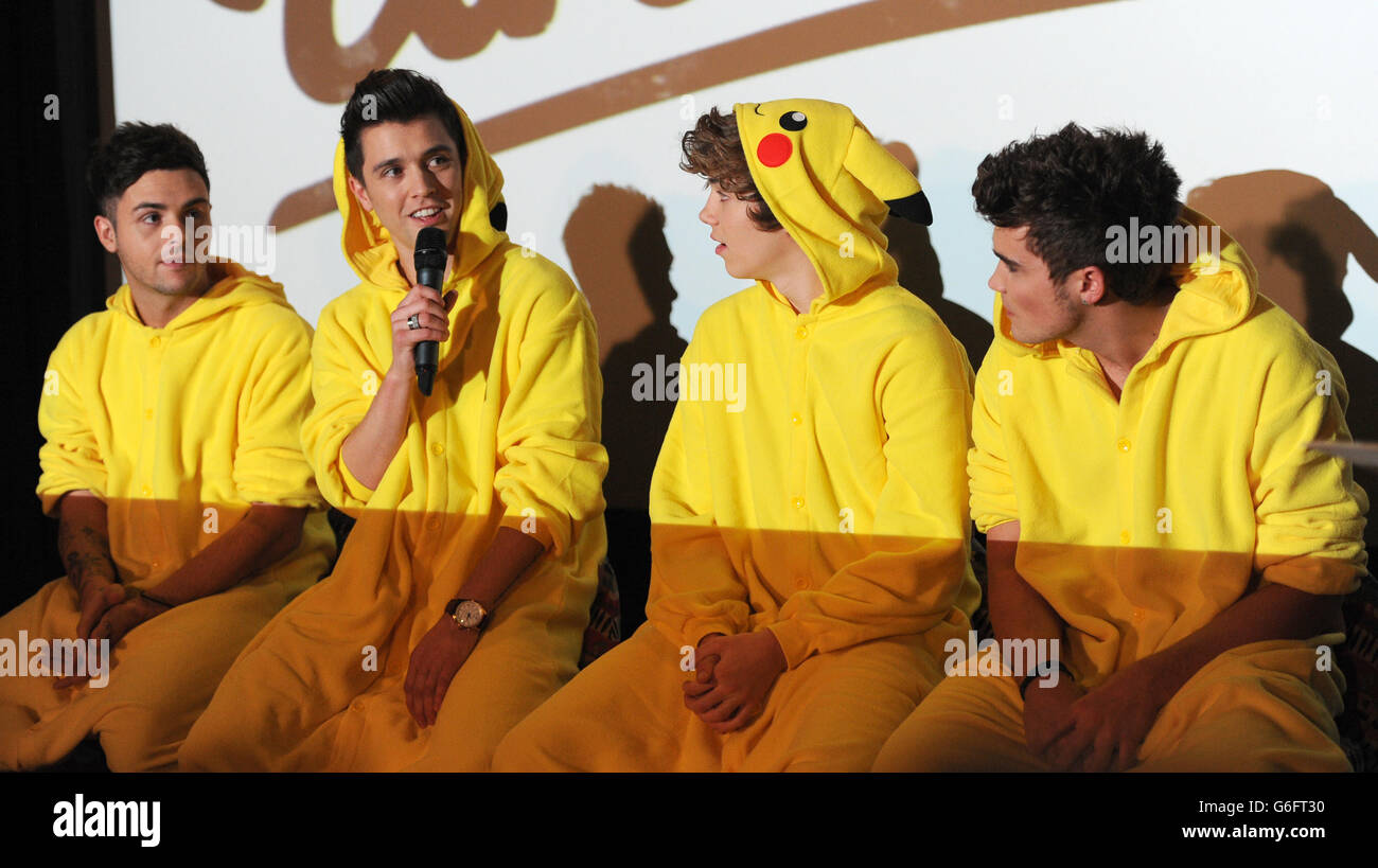 Union J at Nintendo photocall - London Stock Photo - Alamy