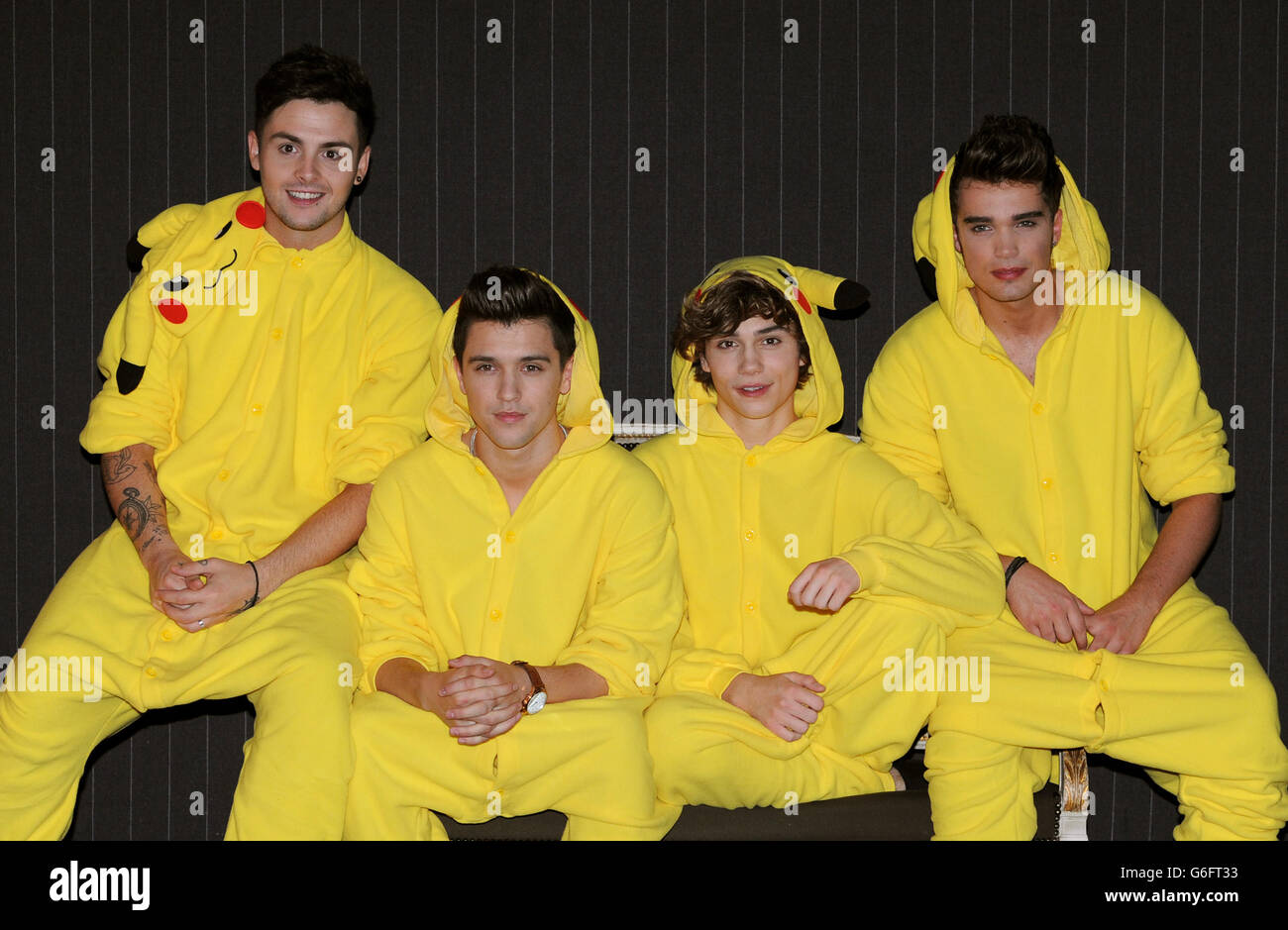 Union J (left to right) Jaymi Hensley, JJ Hamblett, George Shelley and ...
