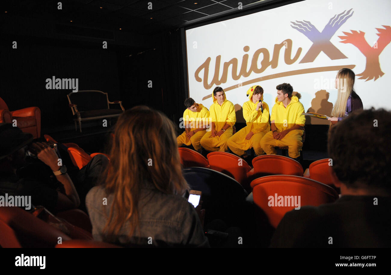 Union J at Nintendo photocall - London Stock Photo - Alamy