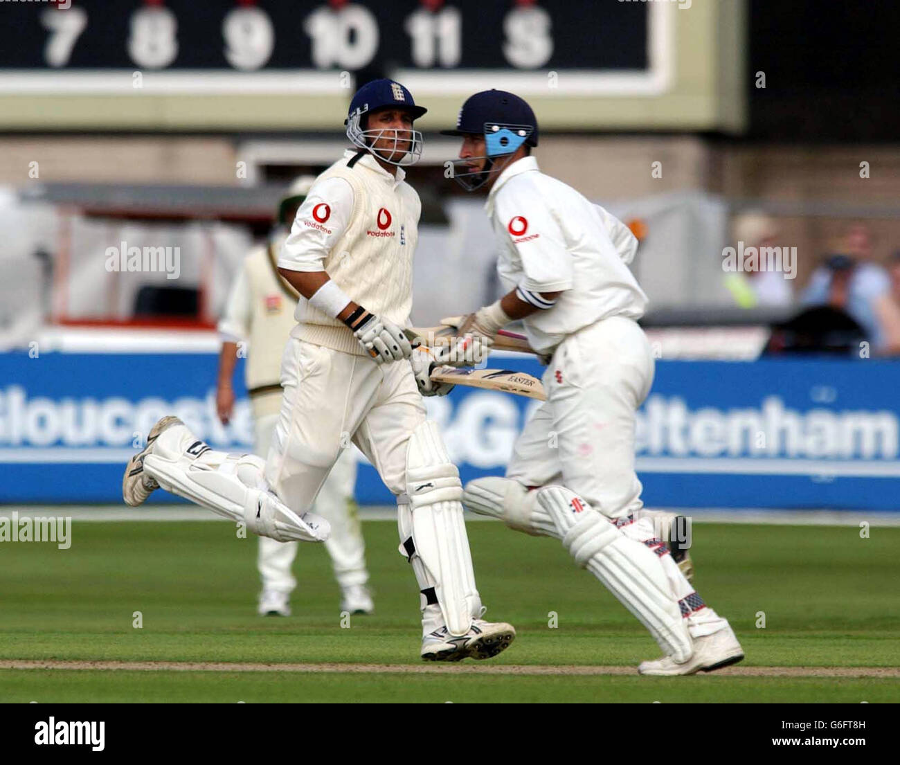 Mark Butcher and Nasser Hussein Stock Photo - Alamy