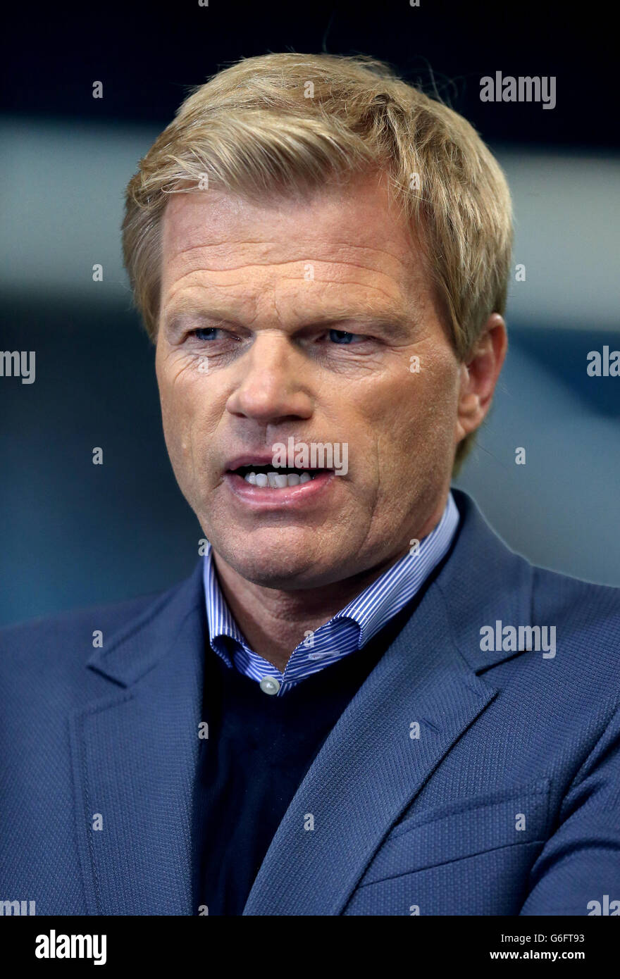 Former bayern munich player oliver kahn at the game hi-res stock ...