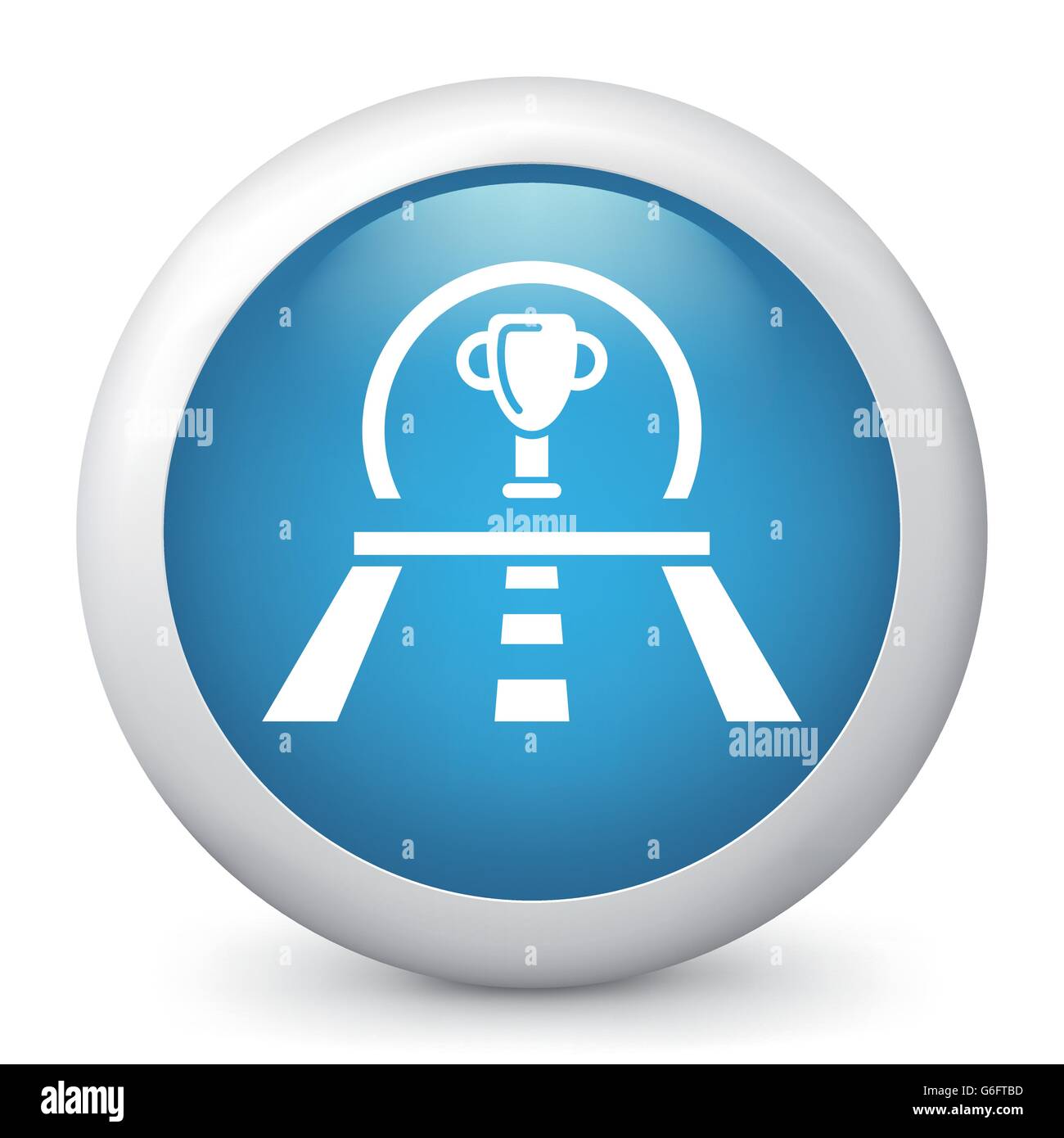 Vector illustration of blue glossy icon Stock Vector Image & Art - Alamy