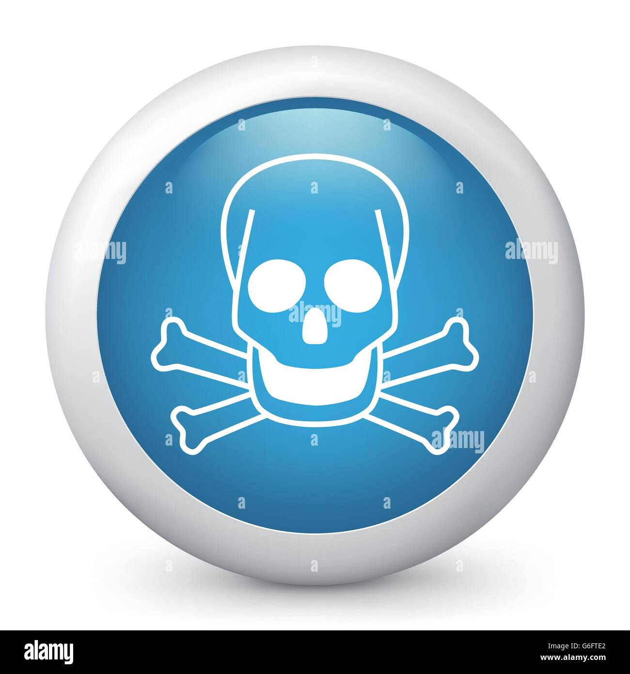 Vector illustration of blue glossy icon Stock Vector Image & Art - Alamy