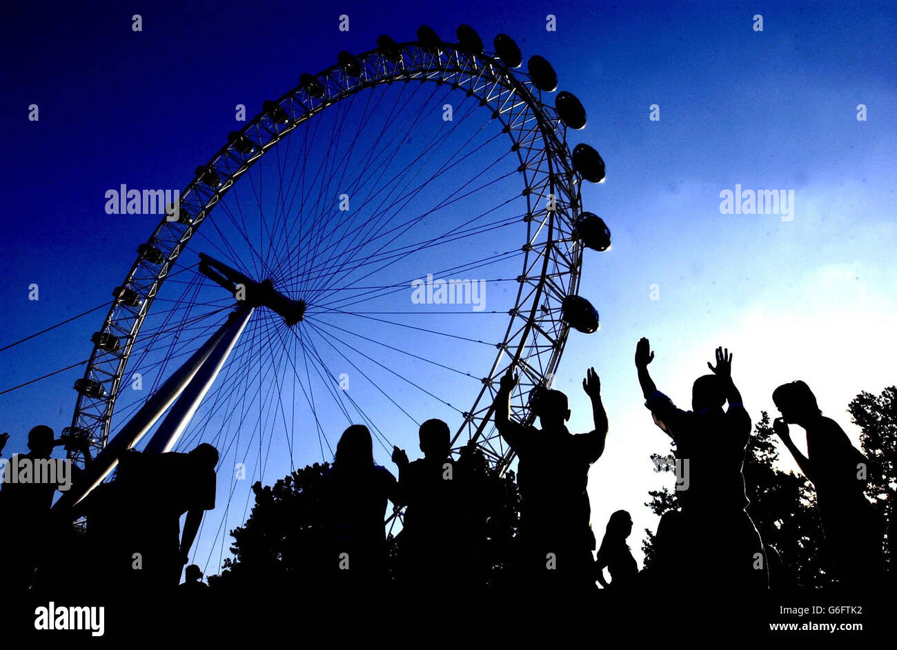 Flash mobbing silhouette bizarre odd quirky hi-res stock photography ...