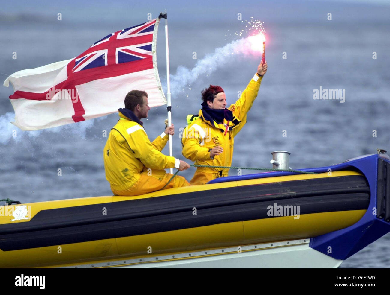 Adventurer flag dinghy flare celebrating hi-res stock photography and ...