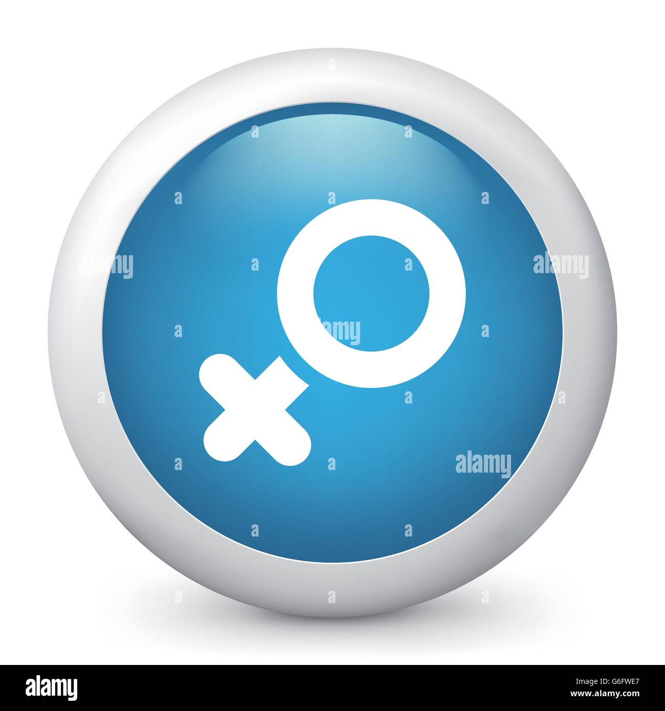 Vector illustration of blue glossy icon Stock Vector Image & Art - Alamy