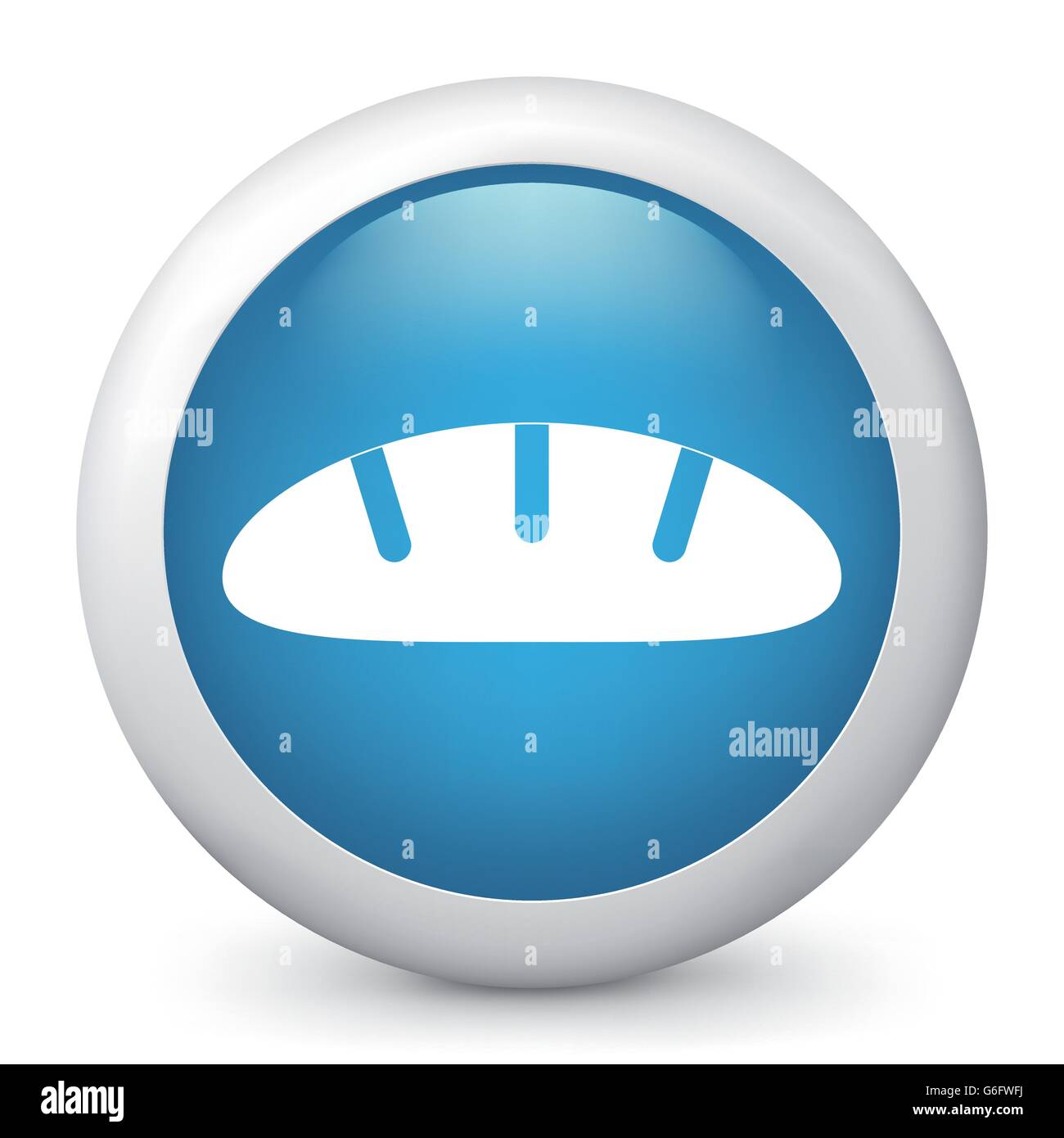 Vector illustration of blue glossy icon Stock Vector Image & Art - Alamy