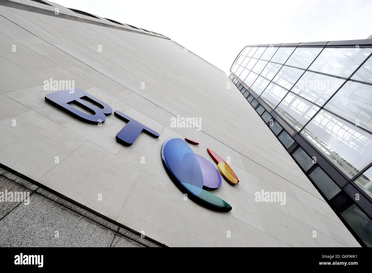 A general view of the head office of BT, the BT Centre, in Newgate ...