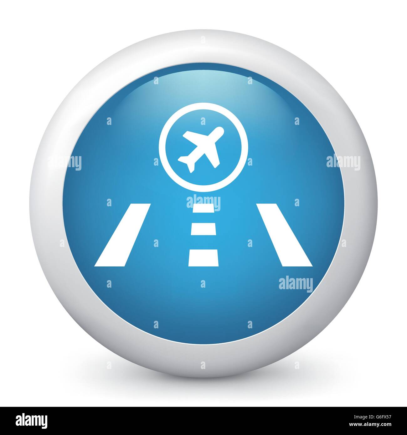 Vector illustration of blue glossy icon Stock Vector Image & Art - Alamy