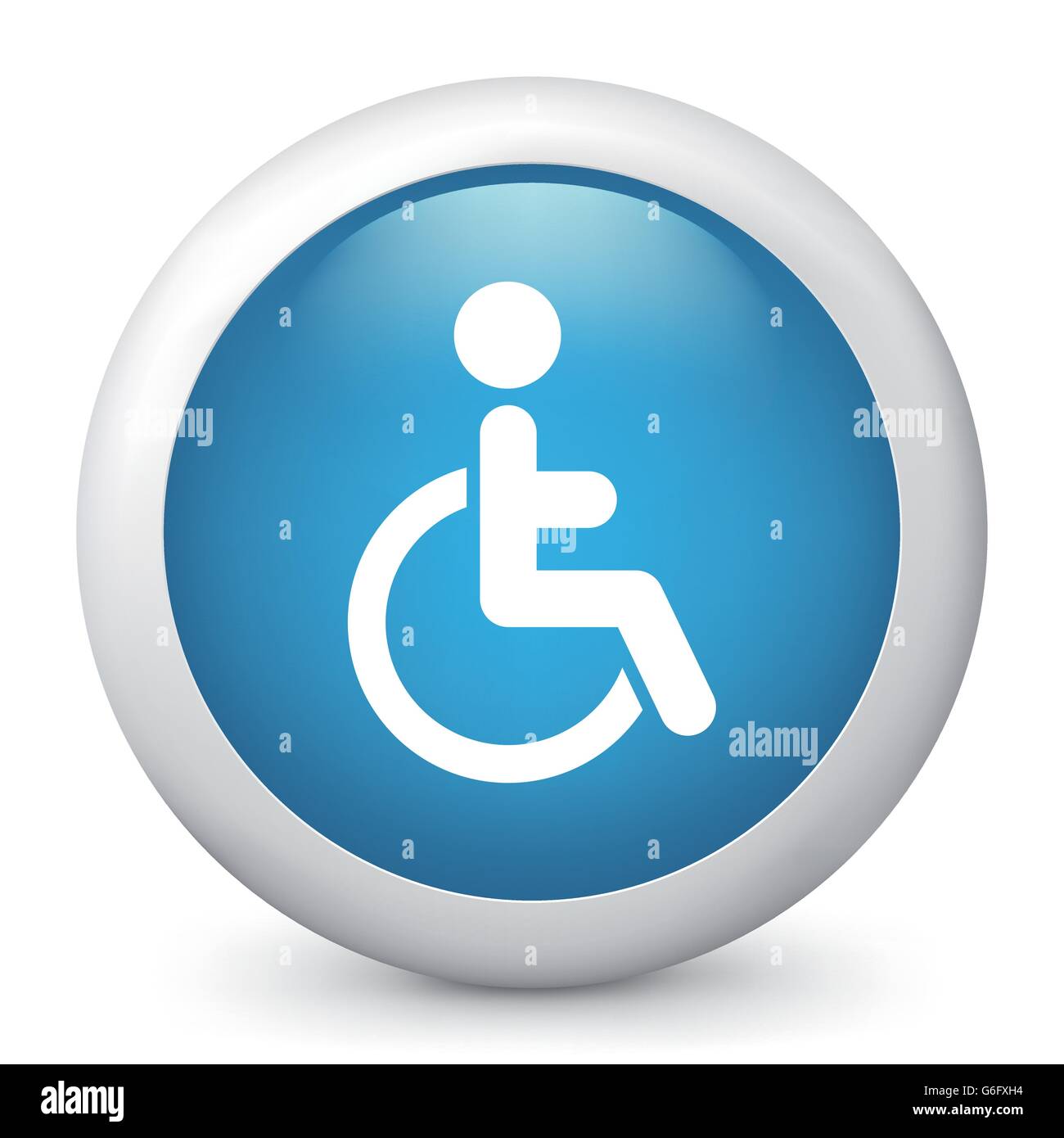 Blue handicapped icon Stock Vector Images - Alamy