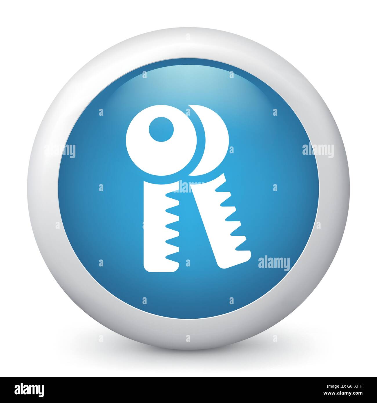 Keys icon blue vector hi-res stock photography and images - Alamy