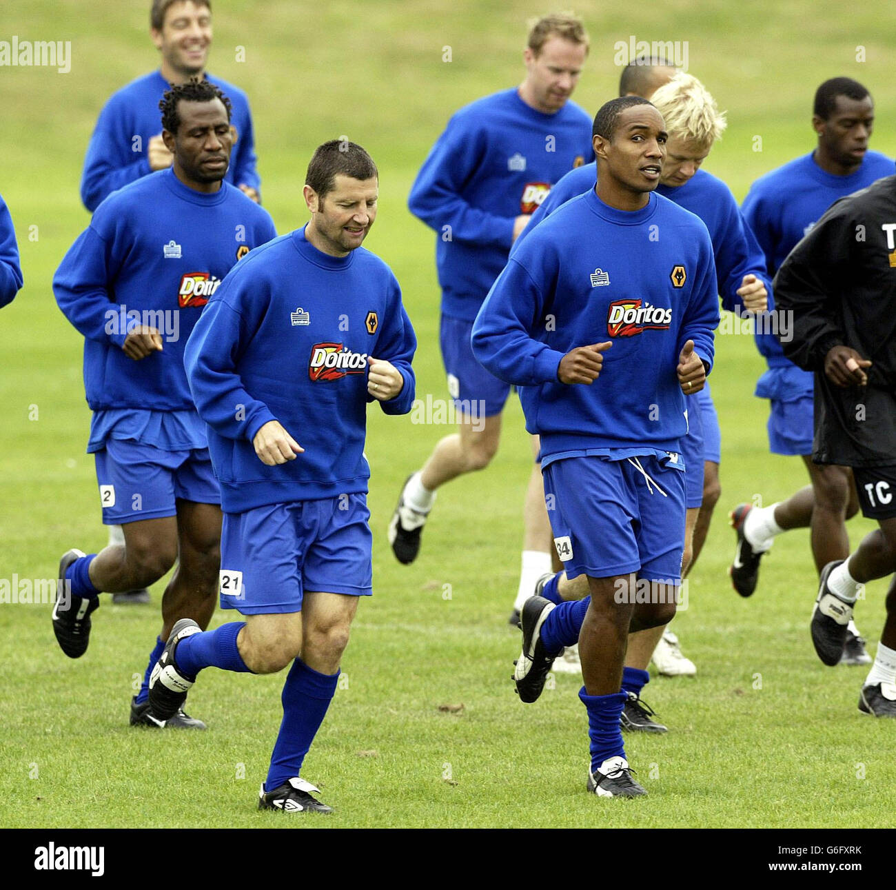 SOCCER Wolves training Stock Photo - Alamy