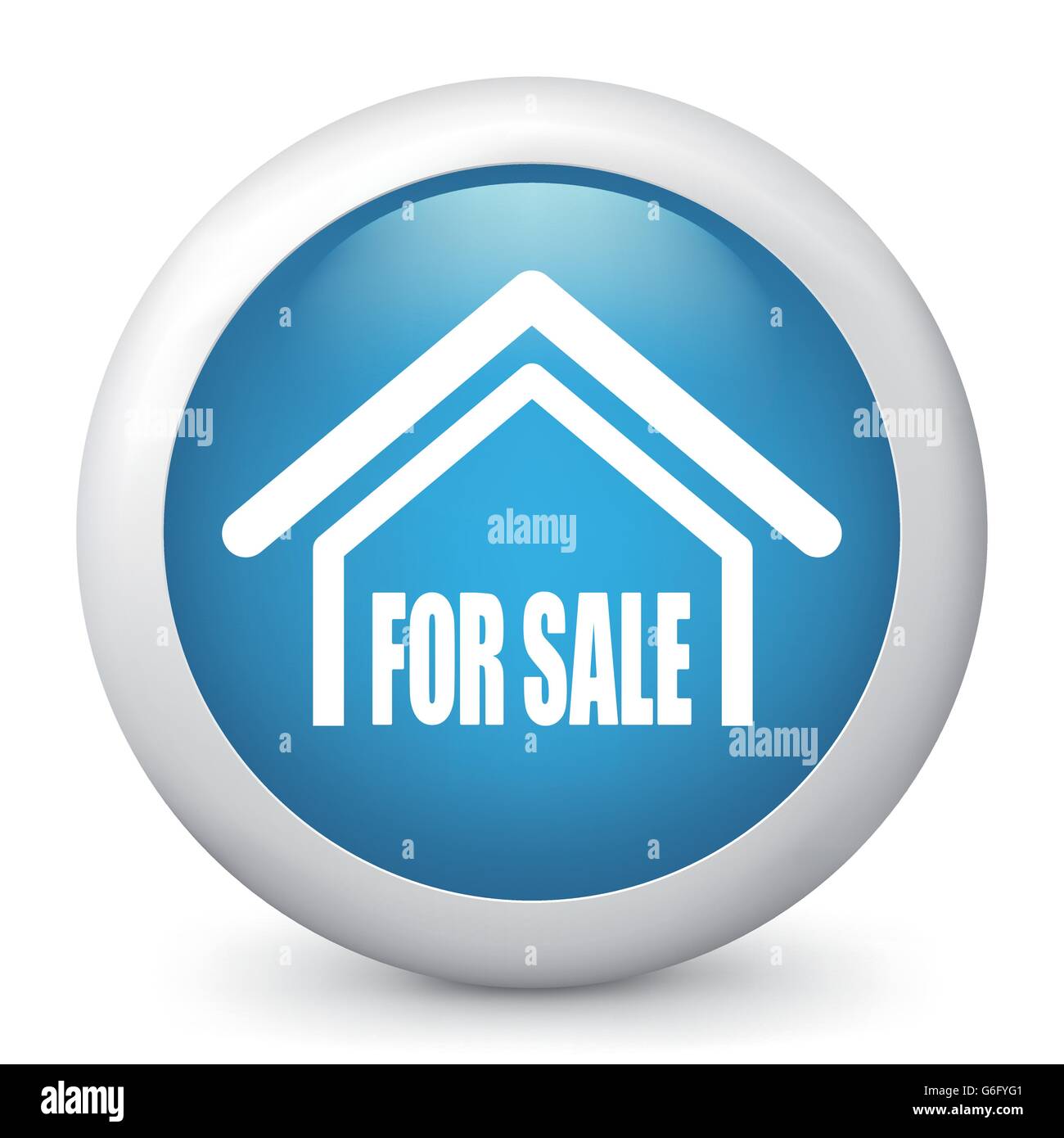 Vector illustration of blue glossy icon Stock Vector Image & Art - Alamy