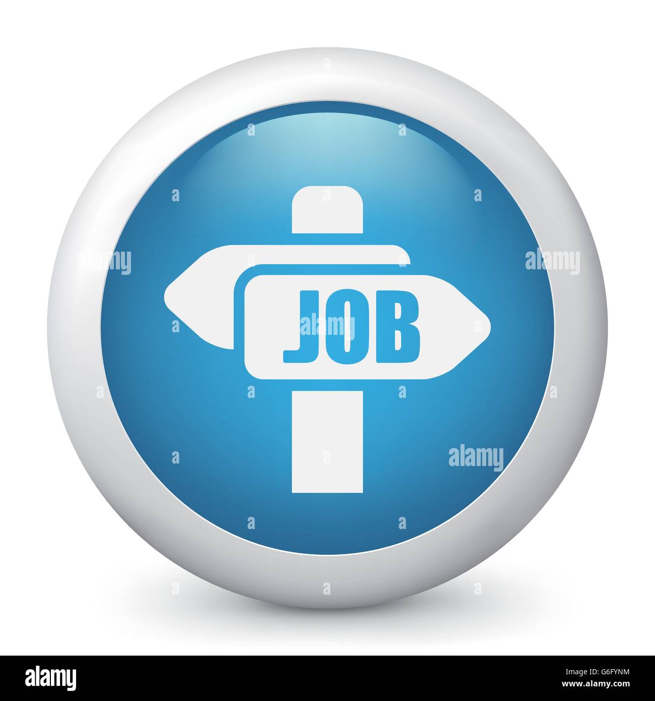 Vector illustration of blue glossy icon Stock Vector Image & Art - Alamy