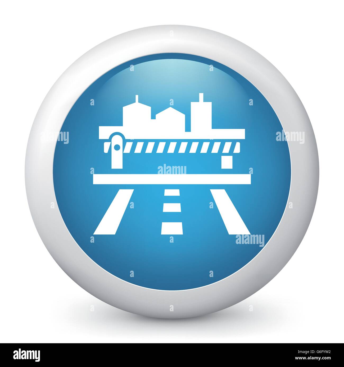 Vector illustration of blue glossy icon Stock Vector Image & Art - Alamy