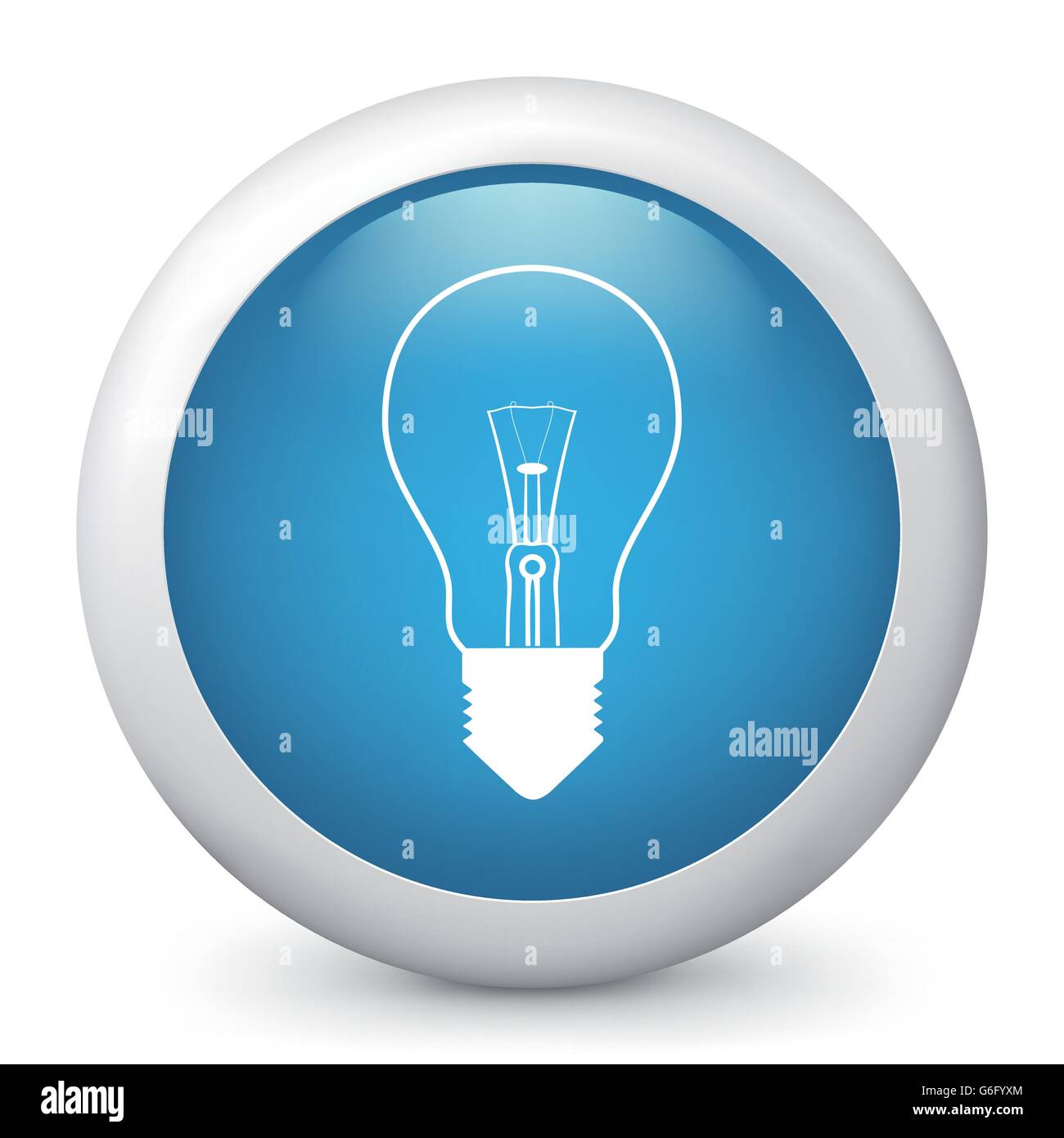 Vector illustration of blue glossy icon Stock Vector Image & Art - Alamy