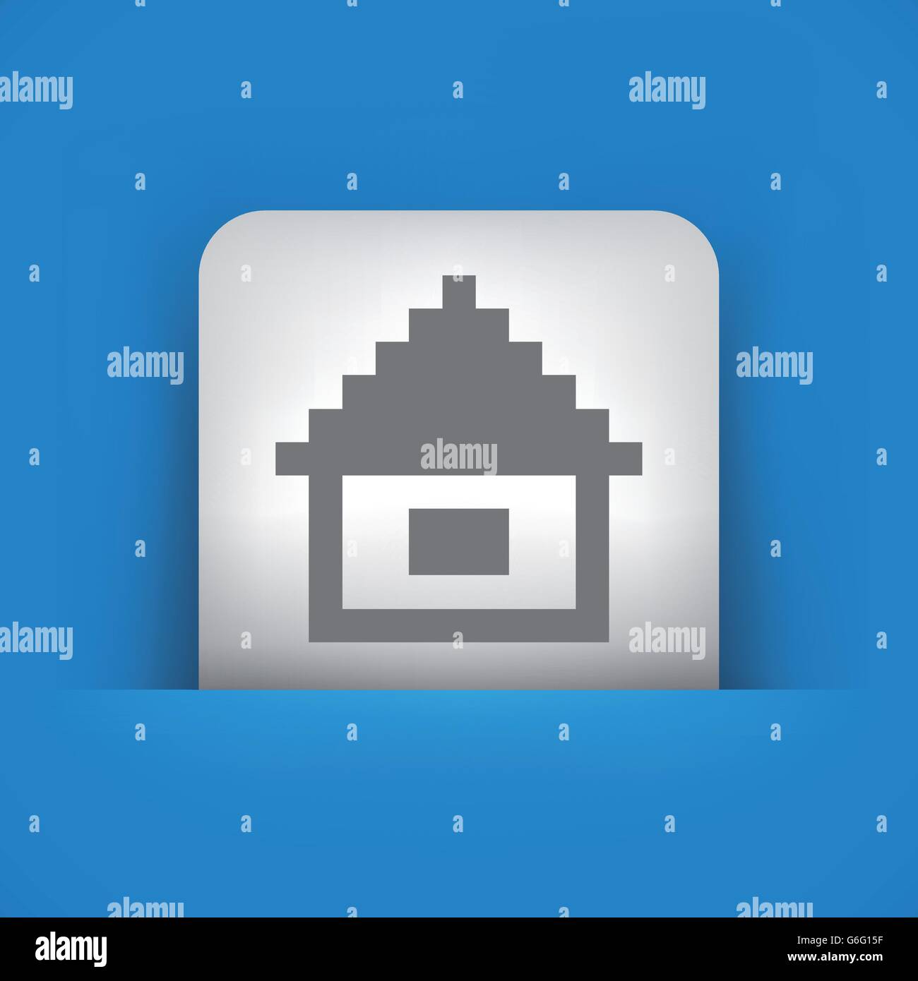 Blue single isolated Stock Vector Images - Alamy