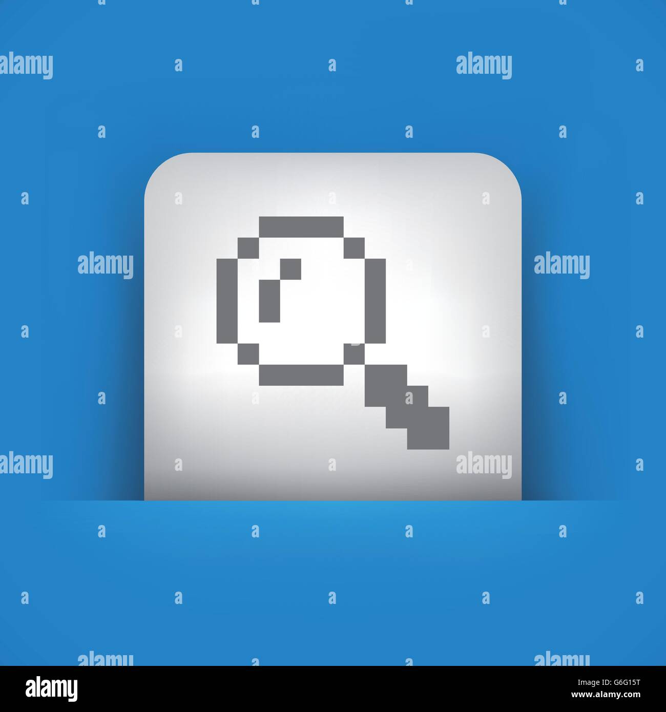 Vector pixel icon magnifying glass hi-res stock photography and images ...
