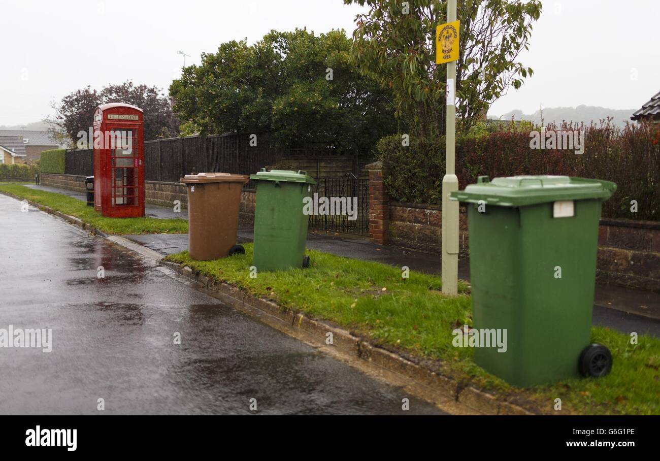 BT phone boxes Stock Photo - Alamy