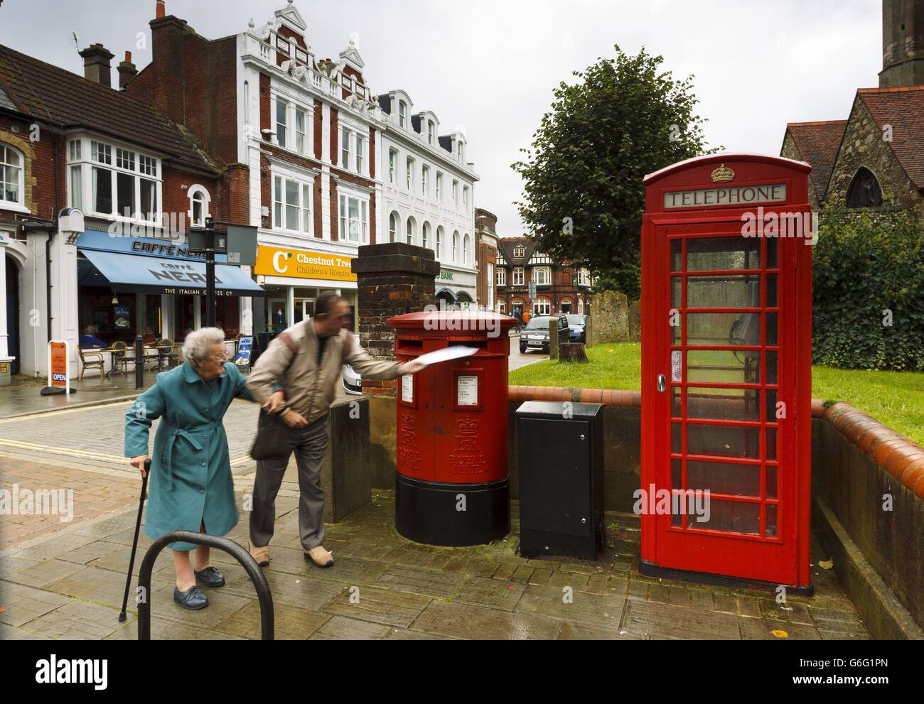BT phone boxes Stock Photo - Alamy