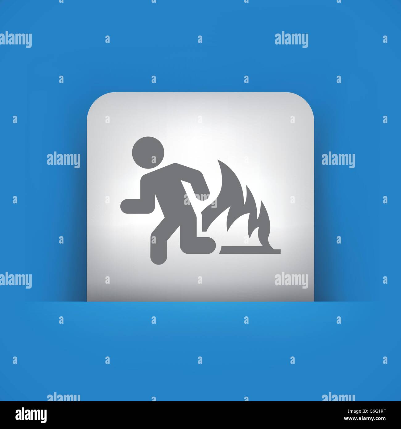 Fire escape blue Stock Vector Images - Alamy