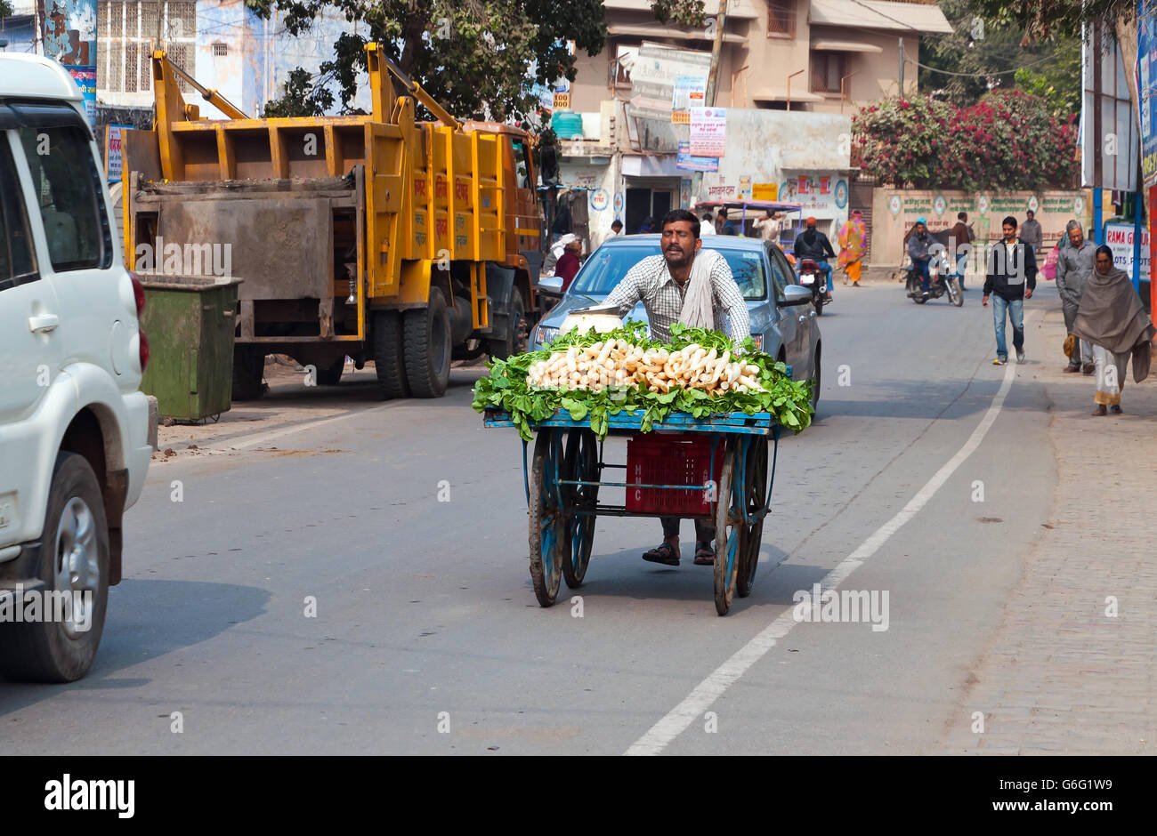Indian food cart hi-res stock photography and images - Alamy