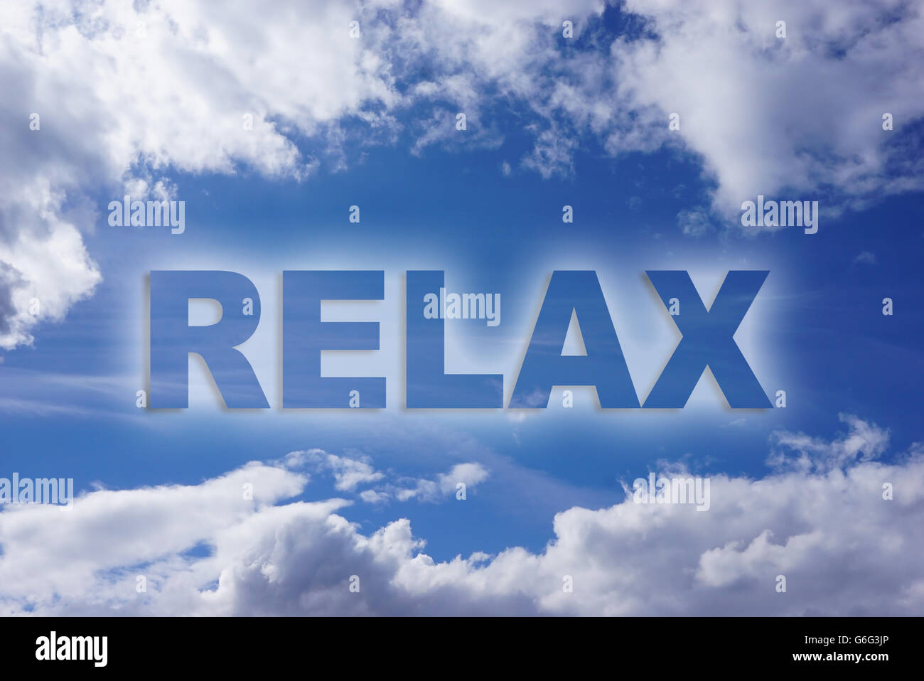 Relax word hi-res stock photography and images - Alamy