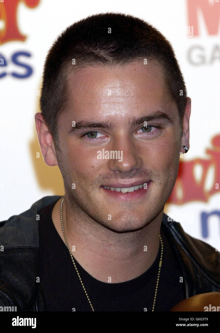 Singer Tony Lundon from Liberty X at the launch of the new game Twister ...