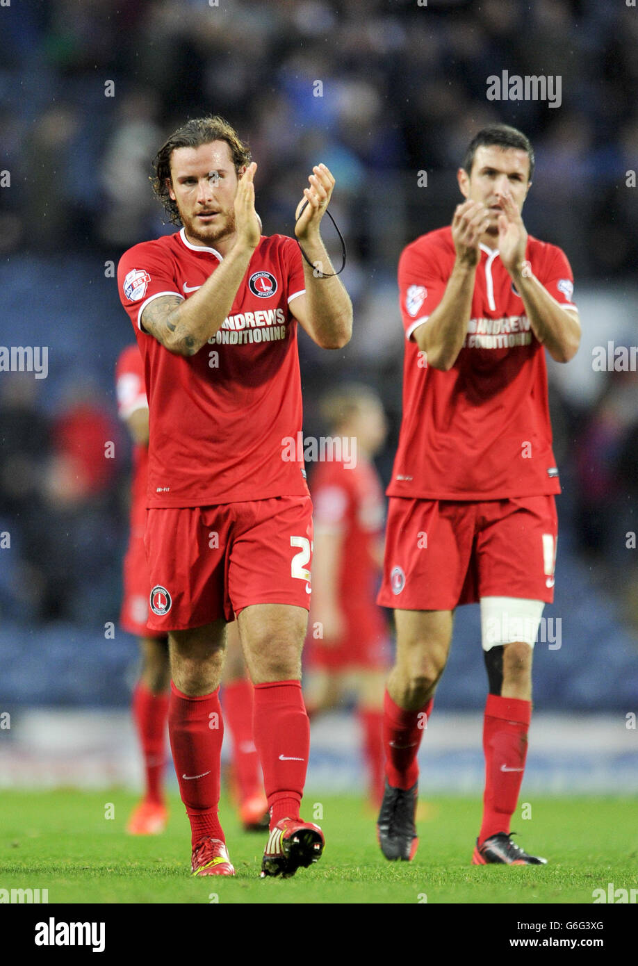 Charlton athletics lawrie wilson and richard wood hi-res stock ...