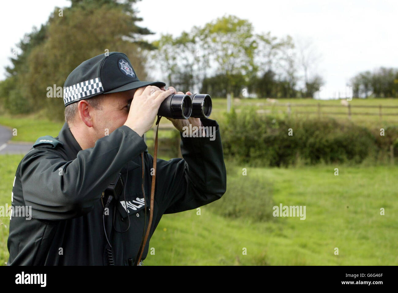 Police search fields Stock Photo - Alamy