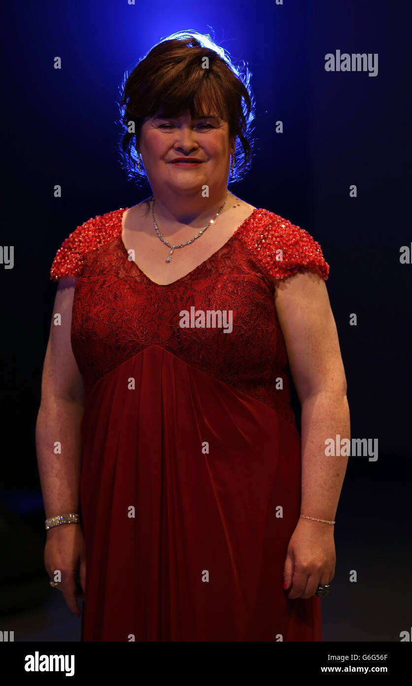 Scottish singer Susan Boyle before playing the 30th anniversary Variety ...