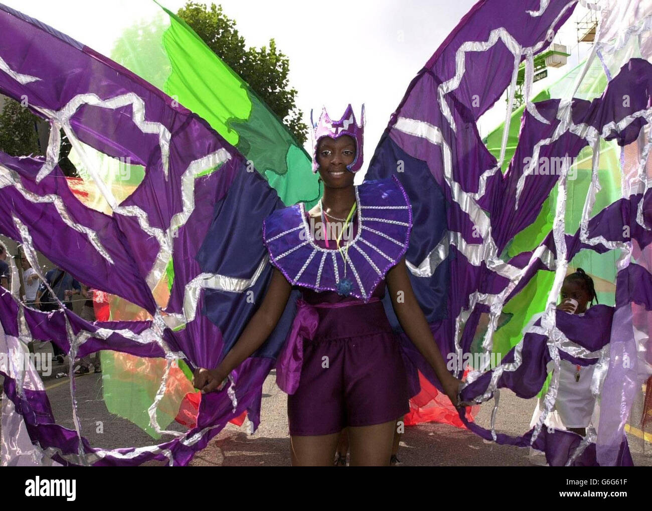 A costumed dancer parades in London's Notting Hill Carnival. The ...