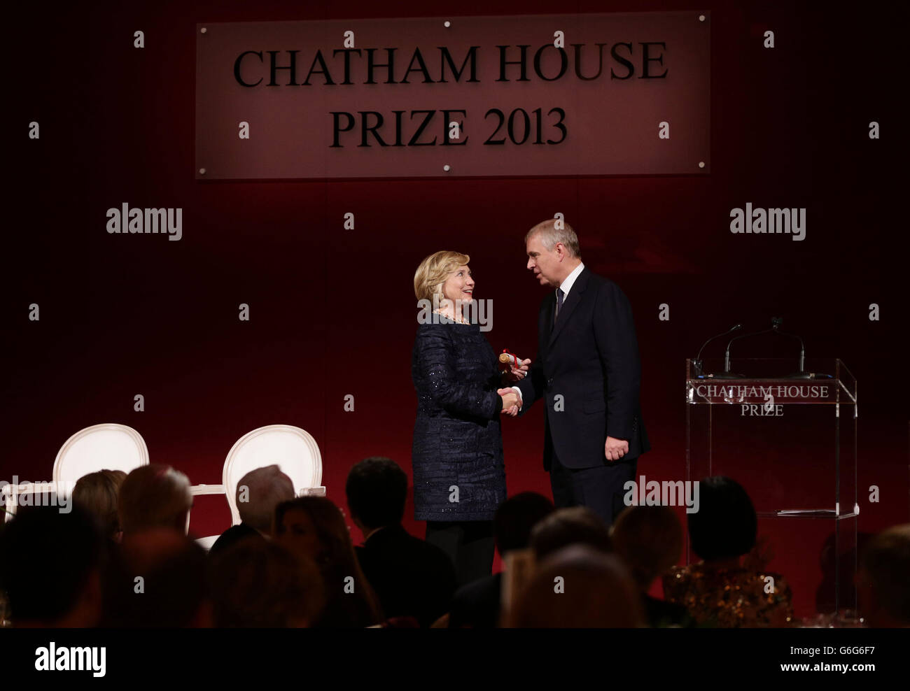 Former U.S. Secretary of State Hillary Rodham Clinton (left) is ...