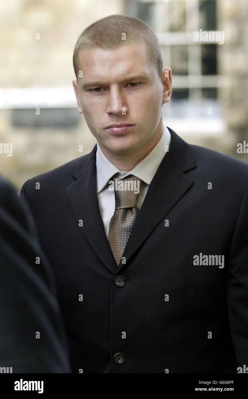 England and Leeds United footballer Seth Johnson, 24, arrives at ...