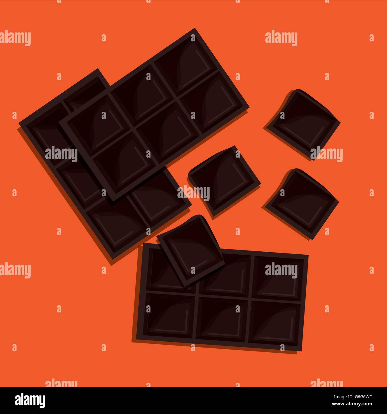 Chocolate design. dessert icon. Colorfull illustration , vector graphic ...