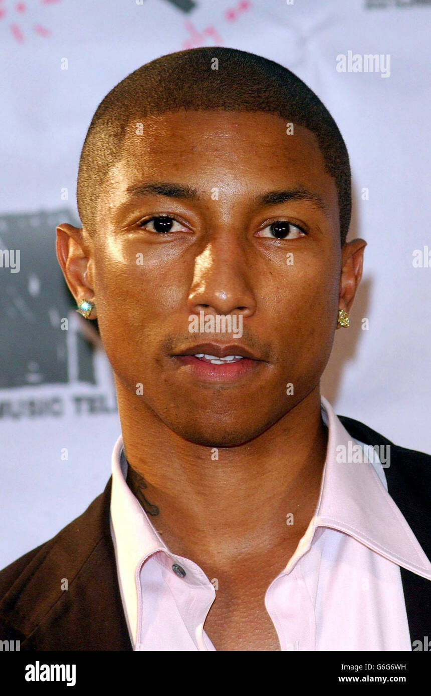 Pharell Williams arriving for the MTV Video Music Awards at Radio City ...