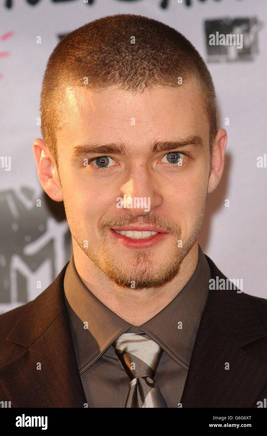 Singer Justin Timberlake arriving for the MTV Video Music Awards at ...