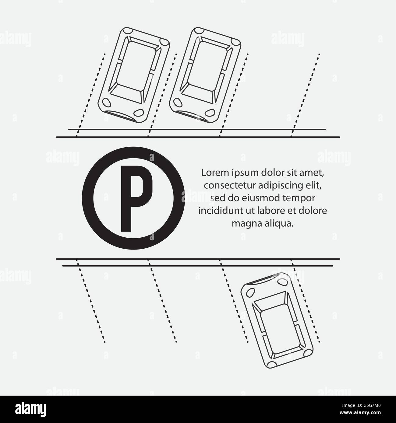 Parking lot design. Park icon. White background , vector graphic Stock ...