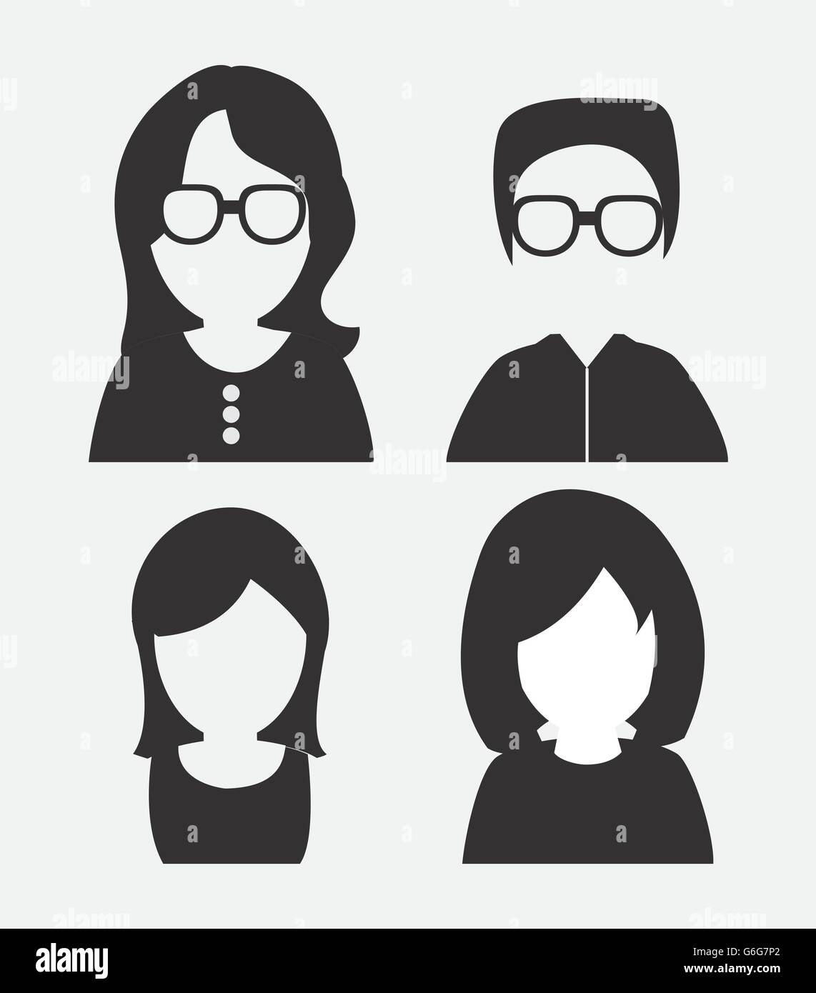 People design. Avatar icon. White background, vector Stock Vector Image ...