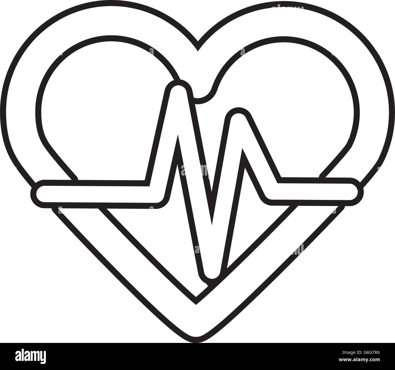 heart icon. Medical and health care design. Vector graphic Stock Vector ...