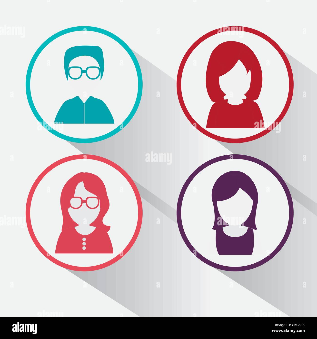 People design. Avatar icon. White background, vector graphic Stock ...