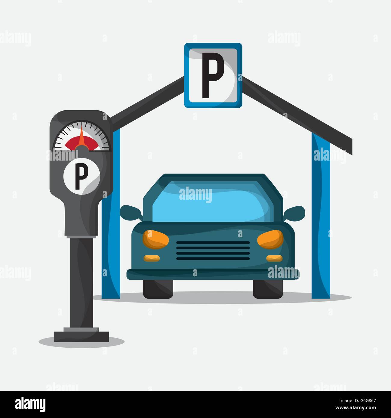 Parking lot design. Park icon. White background , vector graphi Stock ...