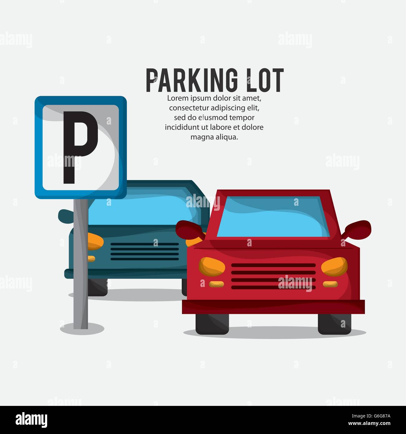 Parking lot design. Park icon. White background , vector graphi Stock ...