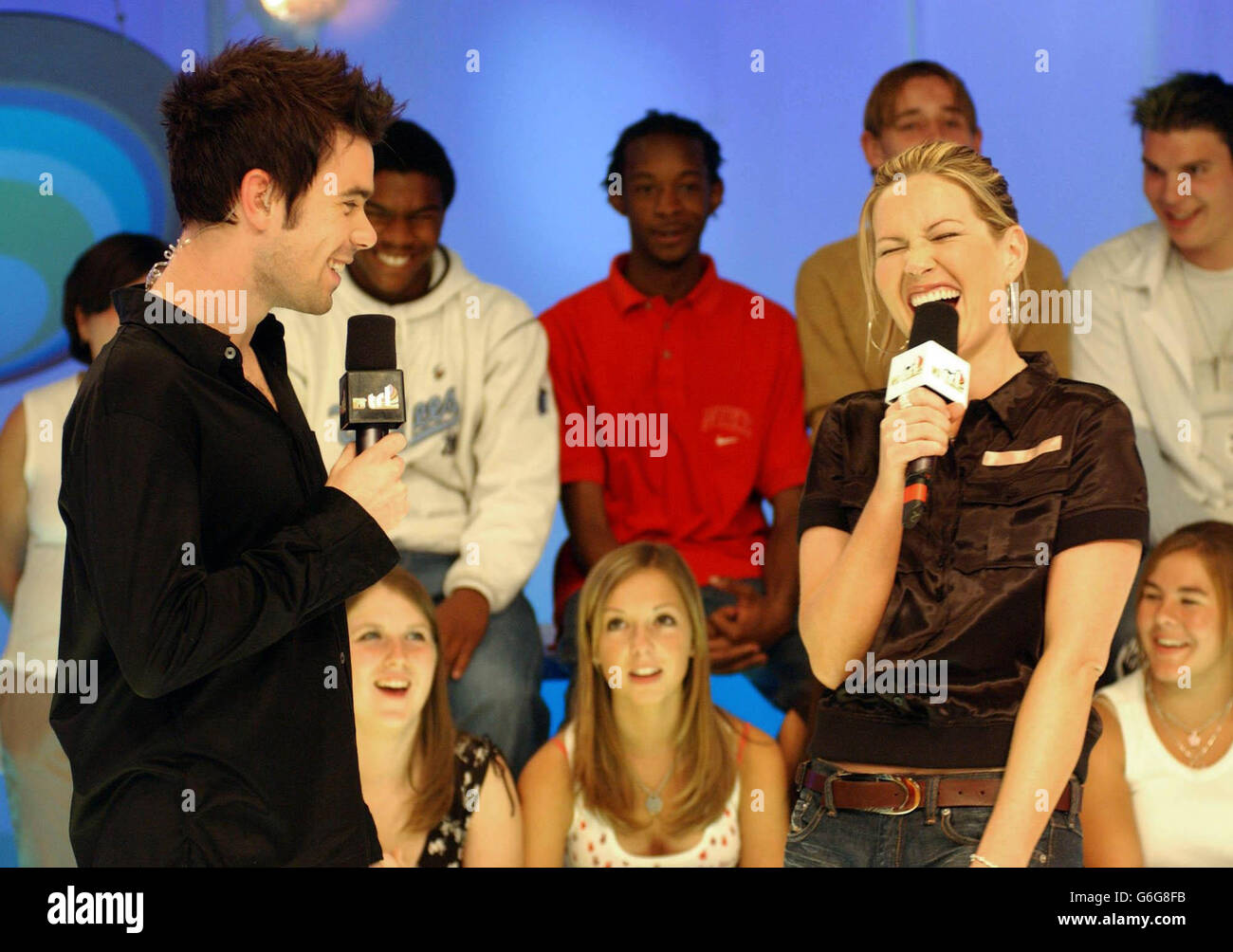 Mtv Presenter Dave Berry During Mtvs Trl Uk High Resolution Stock ...