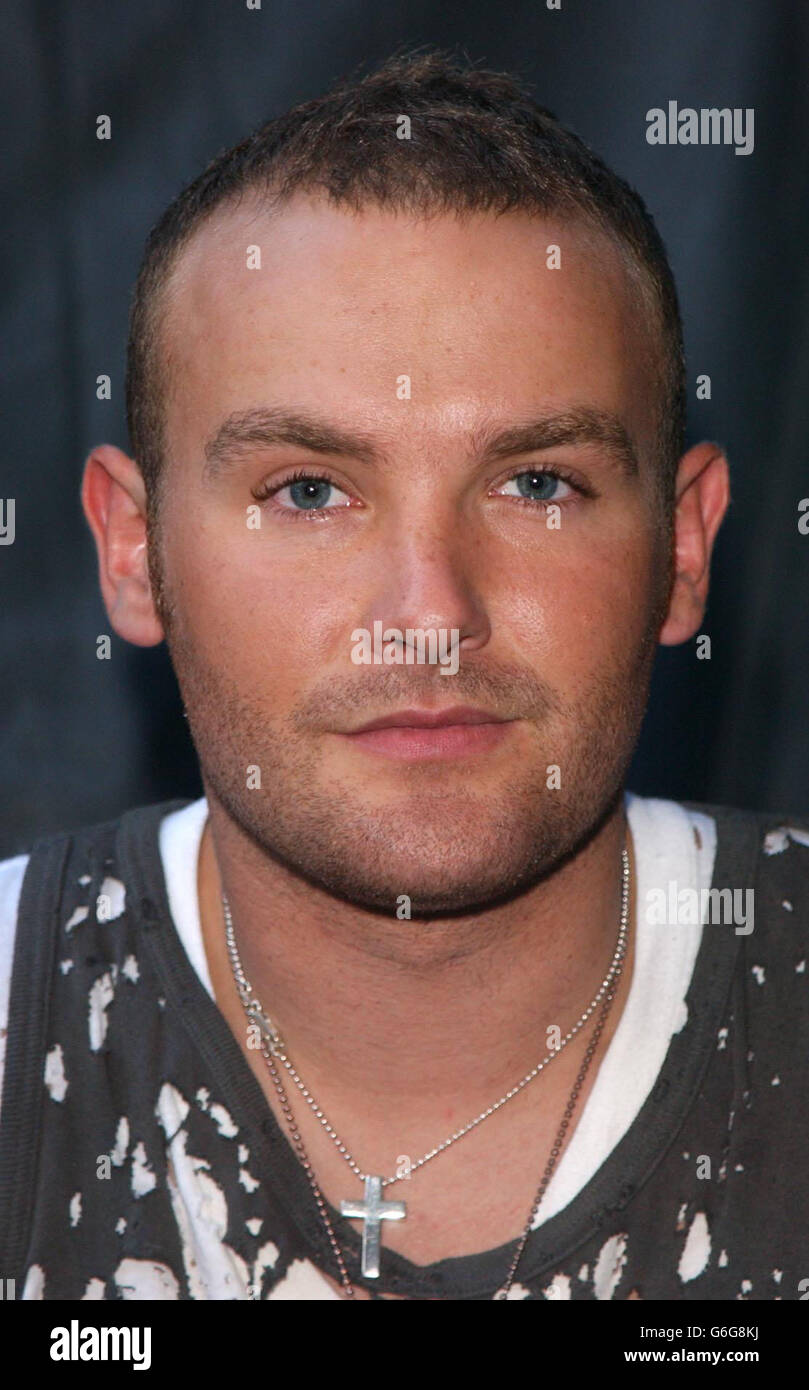 Kevin of Liberty X on MTV's TRL UK show in Camden, London Stock Photo ...